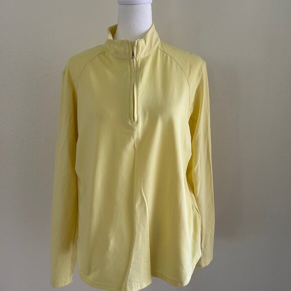 San Soleil | Tops | San Soleil Shirt Mesh Long Sleeve Top Womens Yellow ...